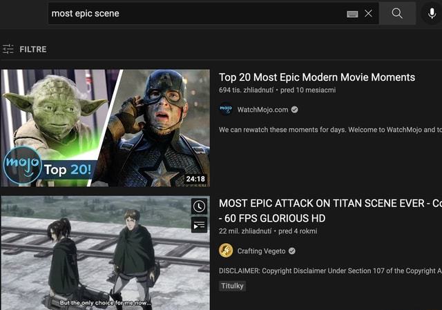Most epic scene FILTRE Top Top 20 Most Epic Modern Movie Moments 694 ...