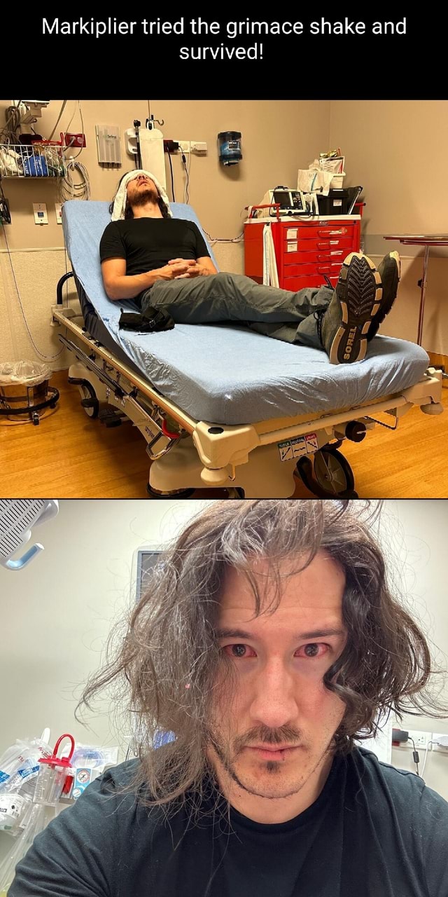 Markiplier tried the grimace shake and survived! - iFunny