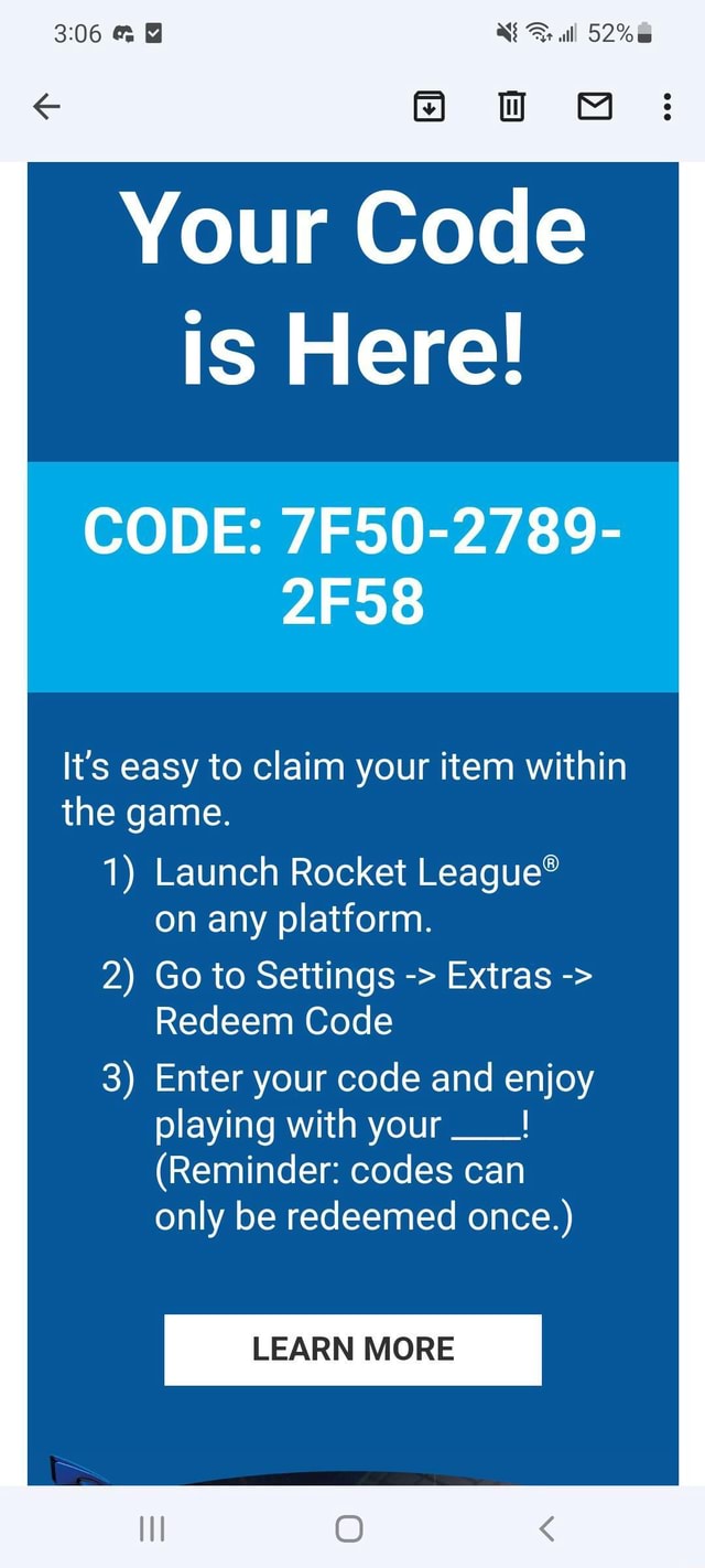 Ll Your Code is Here! CODE: 7F50-2789- 2F58 It's easy to claim your ...