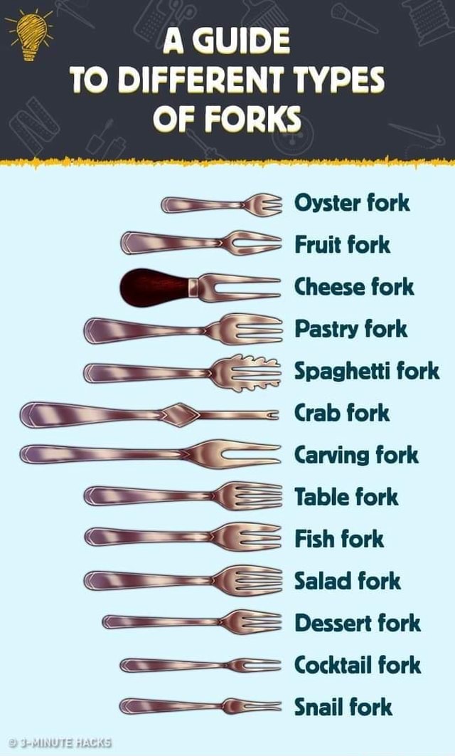 A guide to different types of forks - A GUIDE TO DIFFERENT TYPES OF ...