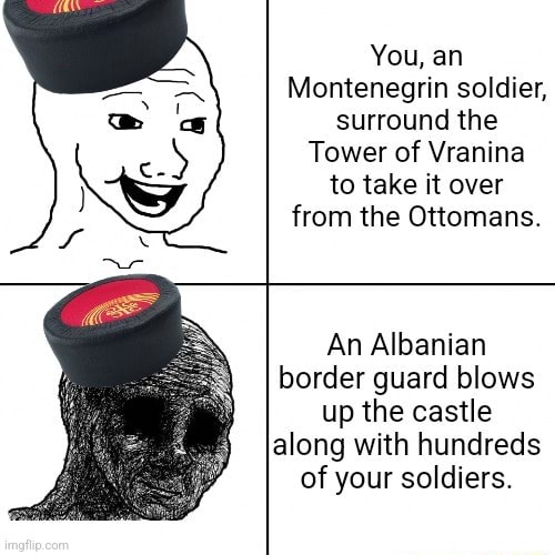 You, an Montenegrin soldier, surround the Tower of Vranina to take it ...