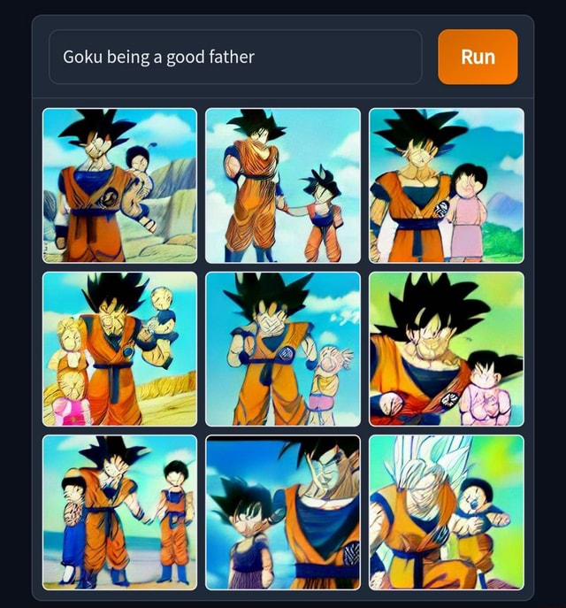 Goku being a good father Run - iFunny
