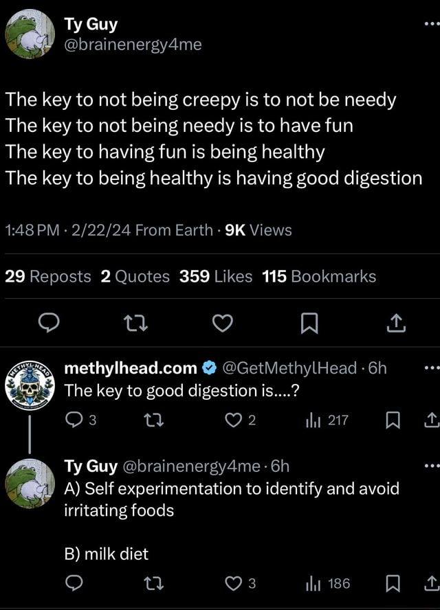Ty Guy The key to not being creepy is to not be needy The key to not ...