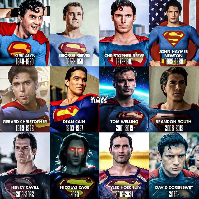 JOHN HAYMES KIDK GEORGE REEVES CHRISTOPHER REEVE N TIMES GERARD ...