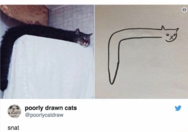 Poorly drawn cats snat - iFunny