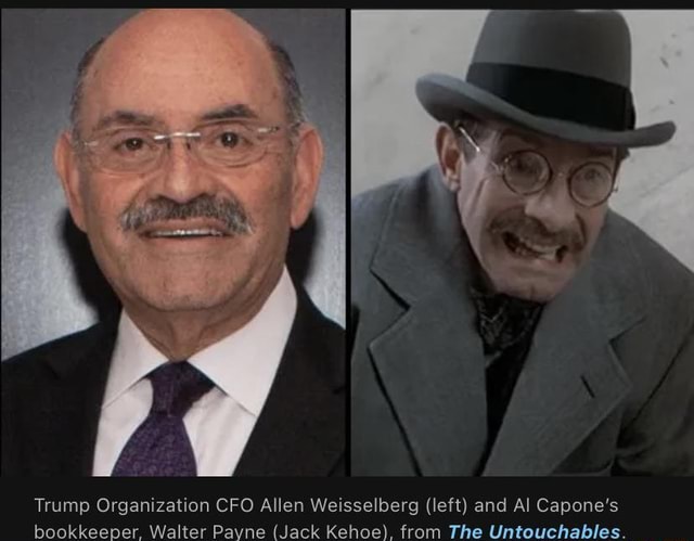 Trump Organization CFO Allen Weisselberg (left) and Al Capone's ...