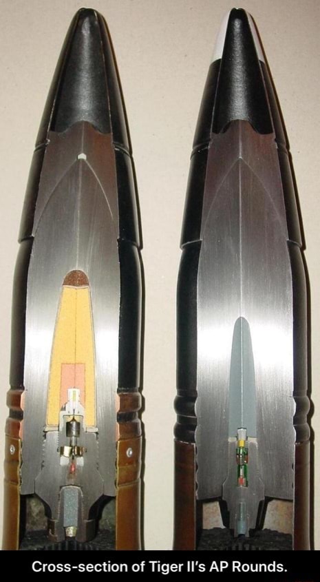 Cross-section of Tiger Il's AP Rounds, - Cross-section of Tiger II’s AP ...