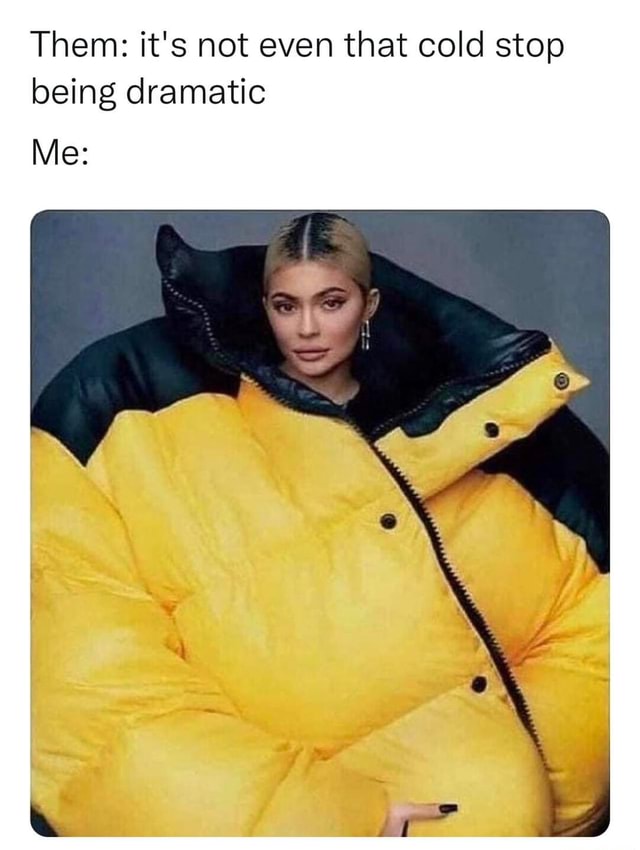Them: it's not even that cold stop being dramatic Me: - iFunny