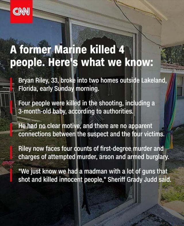 A former Marine killed 4 people. Here's what we know: Bryan Riley, 33 ...