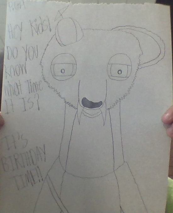 Willy The Weasel Drawing-...(Willy's Wonderland)-... - iFunny