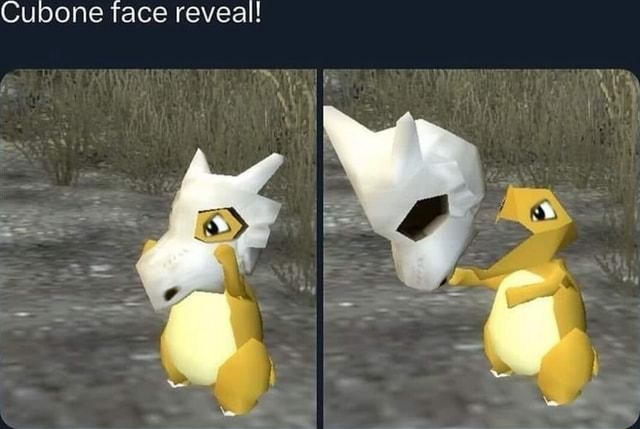 Cubone face reveal! - iFunny