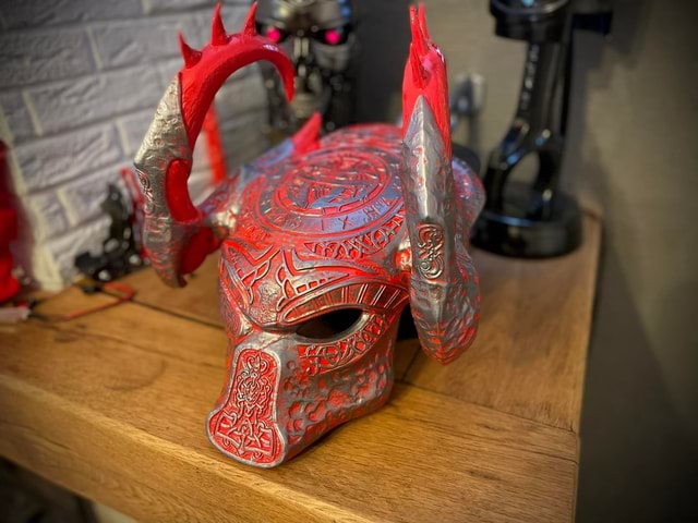 3D Printed Norse inspired Predator Biomask - iFunny