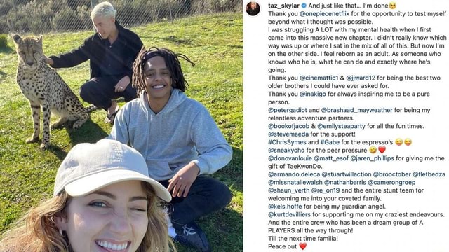 Taz_skylar @ And just like that... I'm done Thank you @onepiecenetflix ...