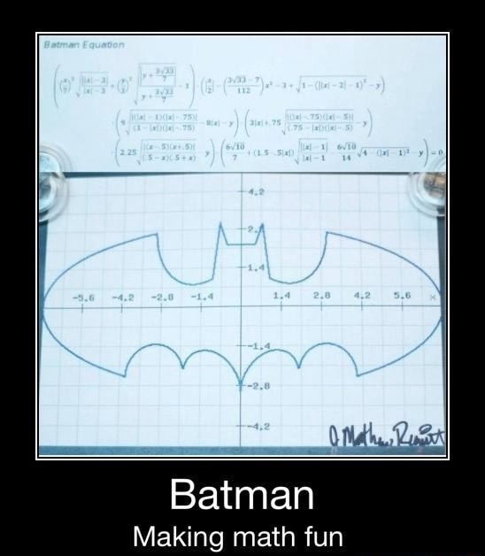 Batman Making math fun - iFunny