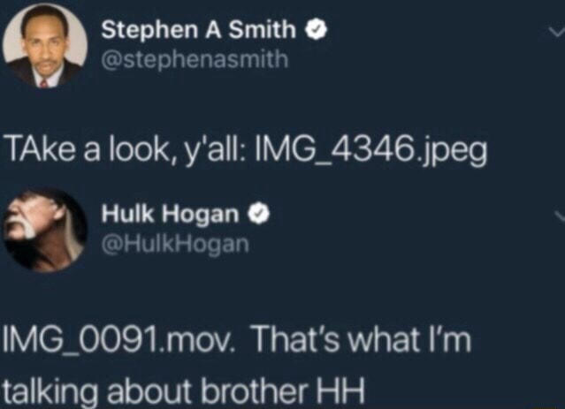 TAke a look, y'all: IMG_4346 jpeg Hulk Hogan @ @HulkHogan IMG_0091.mov ...