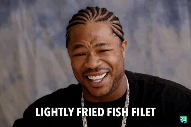 Throw’em up! - LIGHTLY FRIED FISH FILET - iFunny