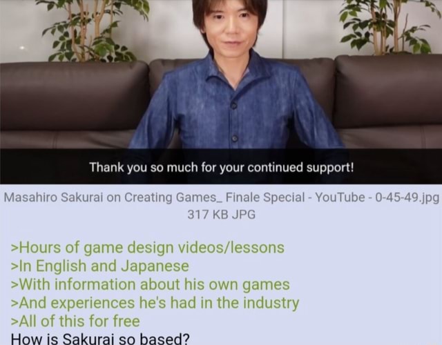 Thank you so much for your continued support! Masahiro Sakurai on ...