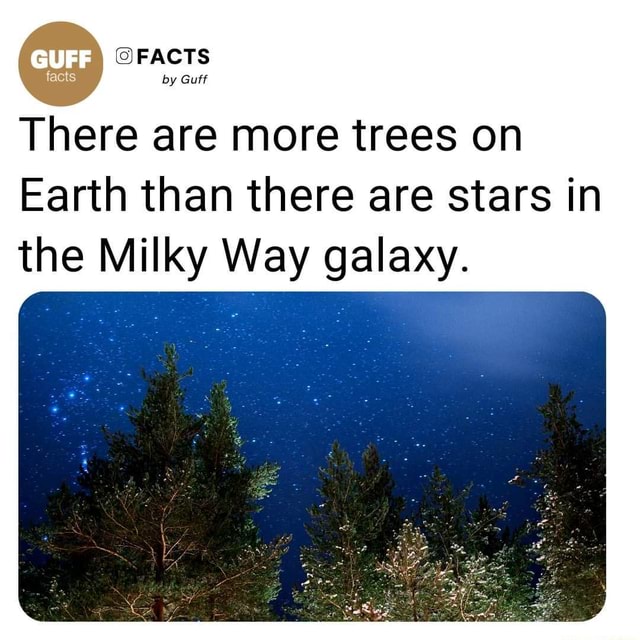 FACTS by Gui? There are more trees on GUFF facts Earth than there are ...