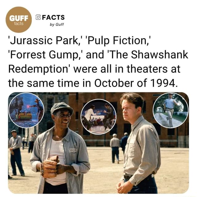 GUFF FACTS by Guff 'Jurassic Park,' 'Pulp Fiction,' 'Forrest Gump,' and ...