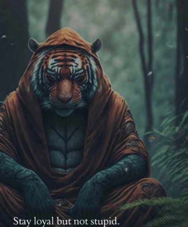 ON Stay loyal but not stupid. - iFunny