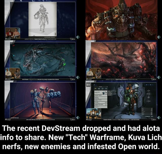 The recent DevStream dropped and had alota info to share. New "Tech ...