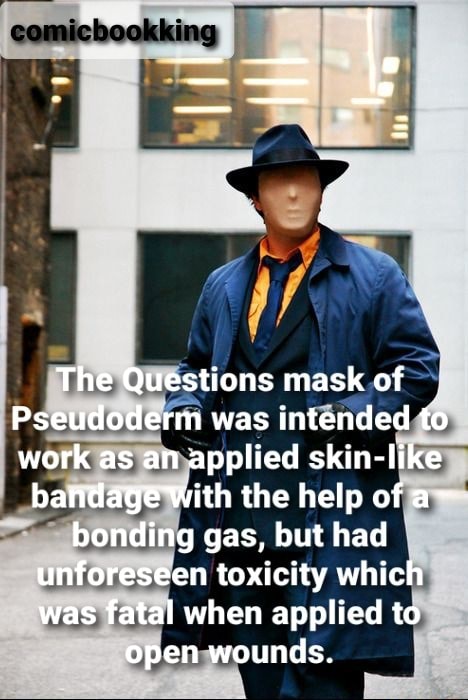 The Questions mask of Pseudoderm was intended to work as an applied ...