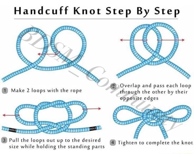 Handcuff Knot Step By Step - iFunny