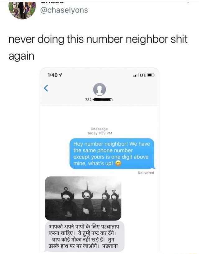 Never doing this number neighbor shit again Hey number neighbor! We ...