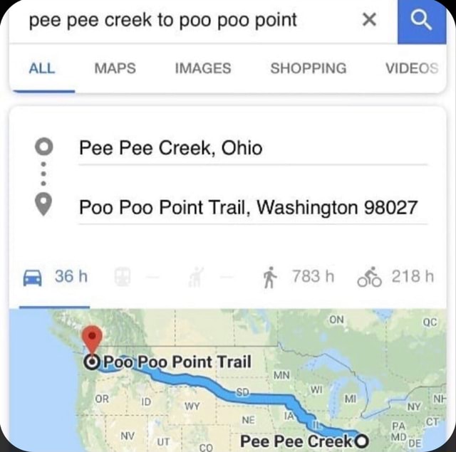 Pee pee creek to poo poo point ALL MAPS IMAGES SHOPPING VIDEO Pee Pee ...