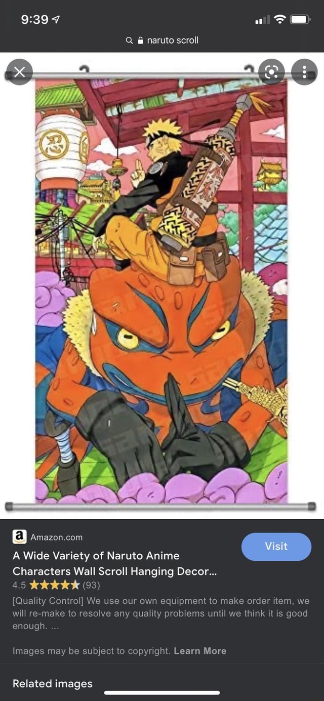 Q @ naruto scroll Visit A Wide Variety of Naruto Anime Characters Wall ...