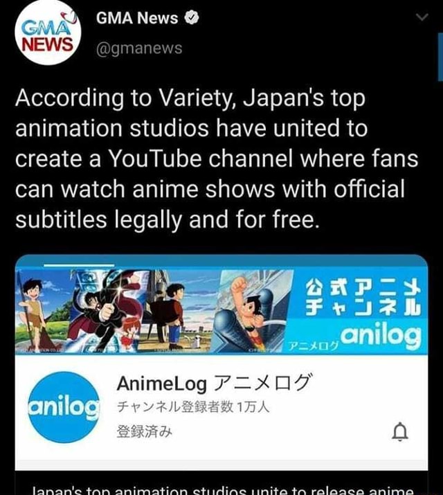 GMA News gmanews According to Variety, Japan's top animation studios ...