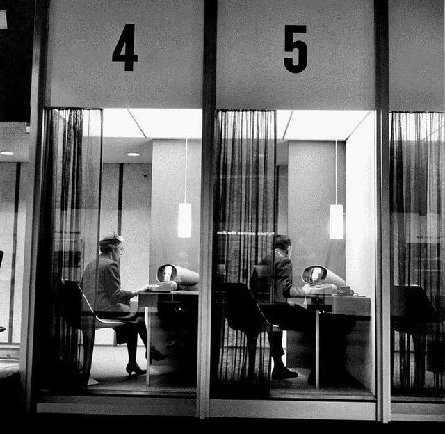 Picturephone booths at the New York World’s Fair, 1964. . . . #im2nyc #imsonyc #imstillsonyc # ...