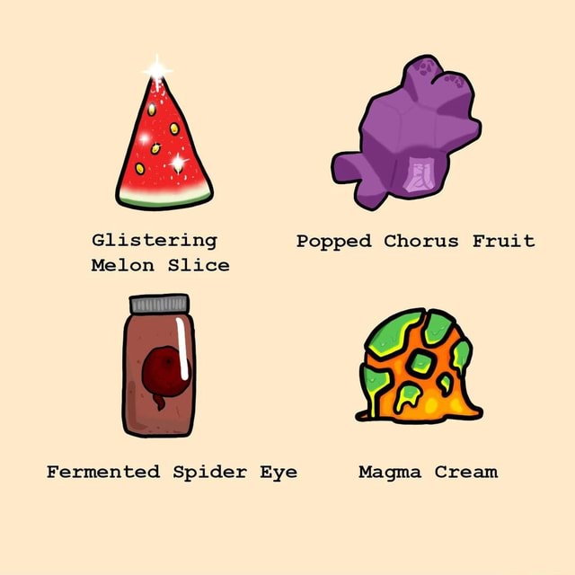 Glistering Popped Chorus Fruit Melon Slice Fermented Spider Eye Magma ...