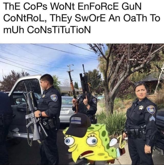 ThE CoPs WoNt EnFoRcE GuN CoNtRoL, ThEy SwOrE An OaTh To mUh ...
