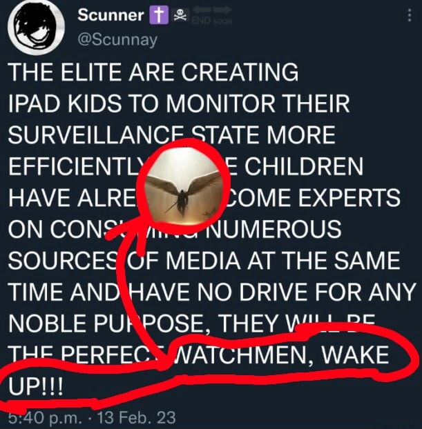 Scunner @Scunnay THE ELITE ARE CREATING IPAD KIDS TO MONITOR THEIR ...