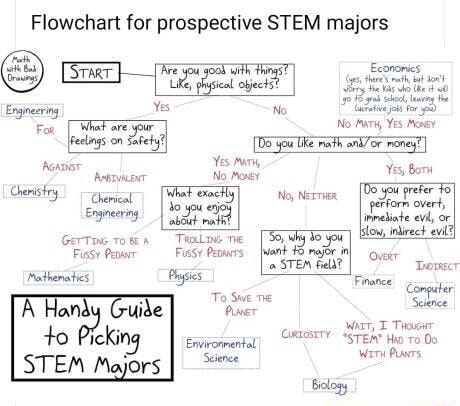 Flowchart for prospective STEM majors Econonies gical objects ...