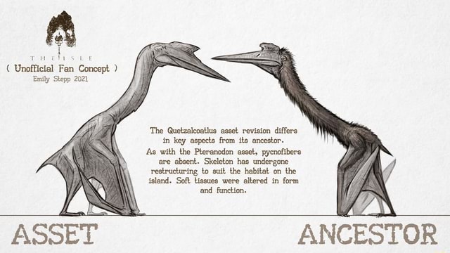 ( Unofficial Fan Concept ) Emily Stepp 2021 The Quetzalcoatlus asset ...