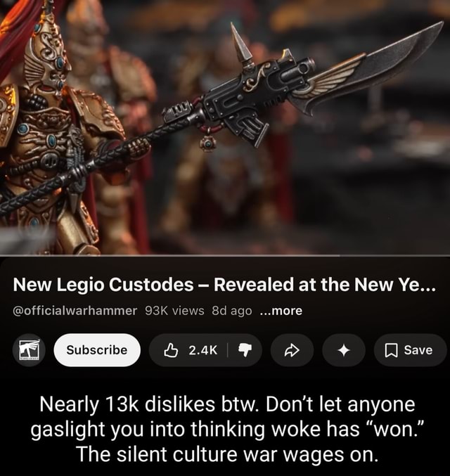 New Legio Custodes Revealed at the New Ye... @officialwarhammer views ...