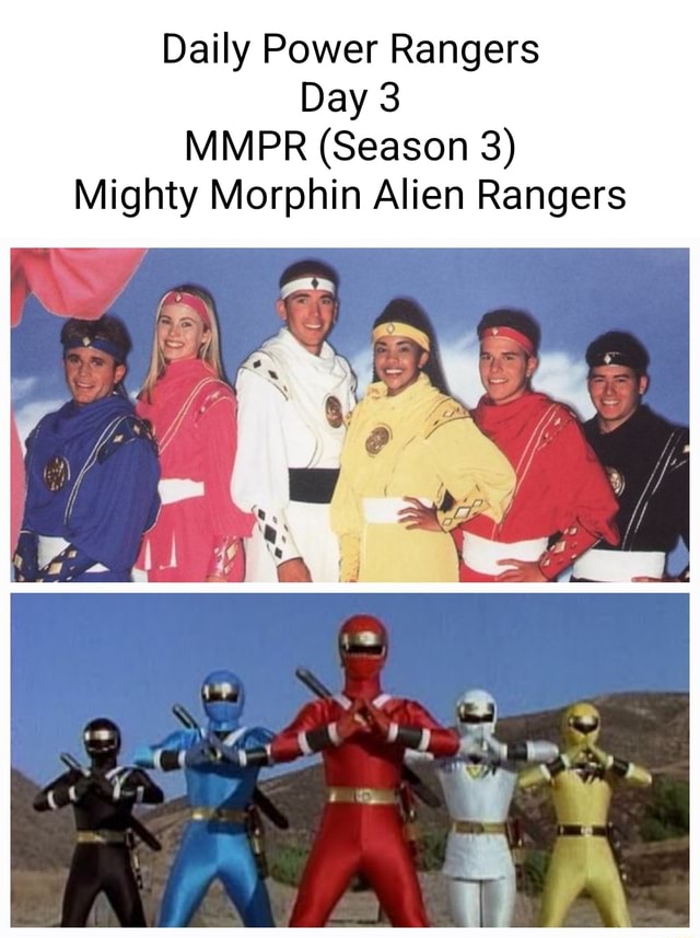 Daily Power Rangers Day 3 MMPR (Season 3) Mighty Morphin Alien Rangers ...