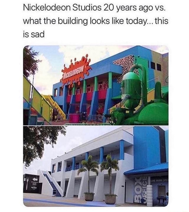 Nickelodeon Studios 20 years ago vs. what the building looks like today ...