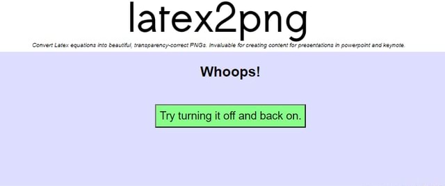 Latex2png Convert Latex equations into beautifu, transparency-corect ...