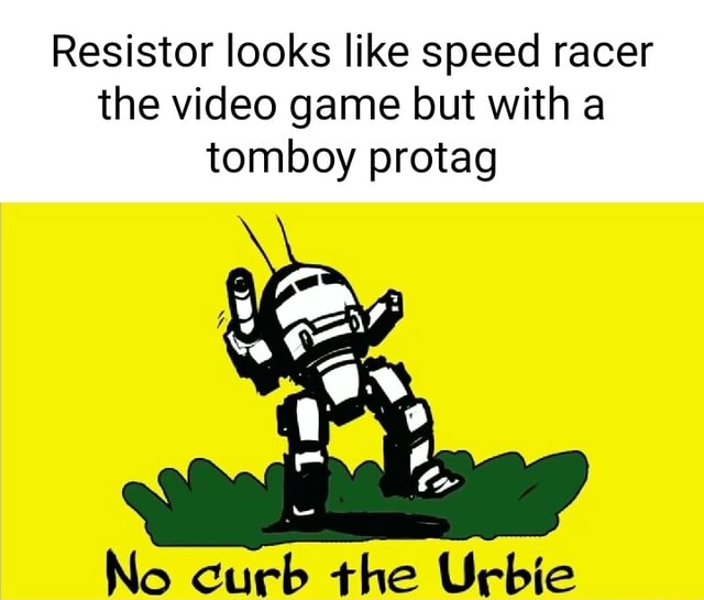 Resistor looks like speed racer the video game but with a tomboy protag ...