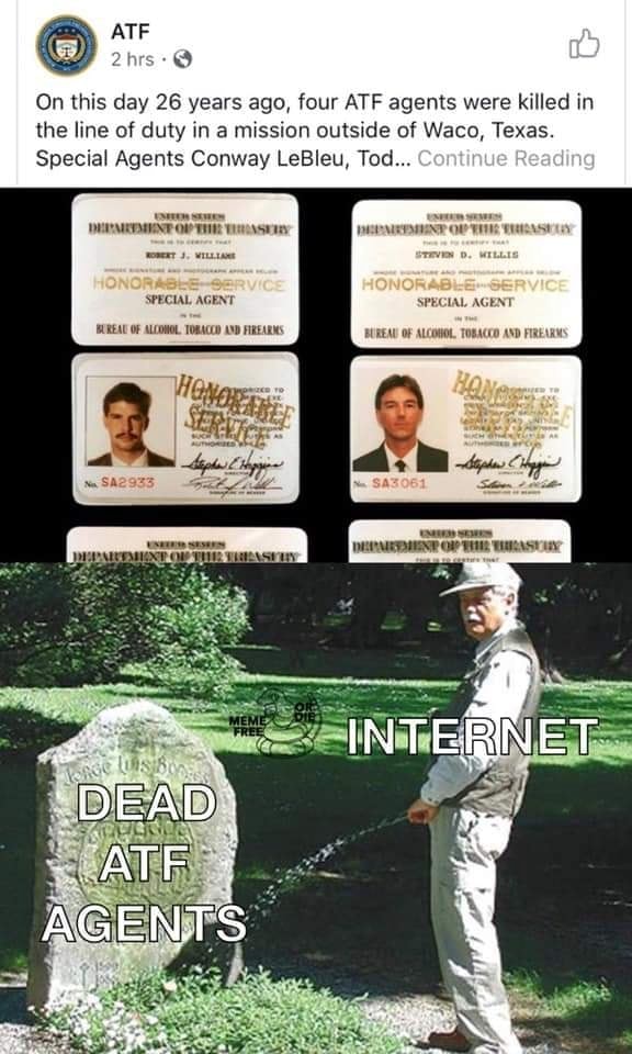 ATE On this day 26 years ago, four ATF agents were killed in the line ...