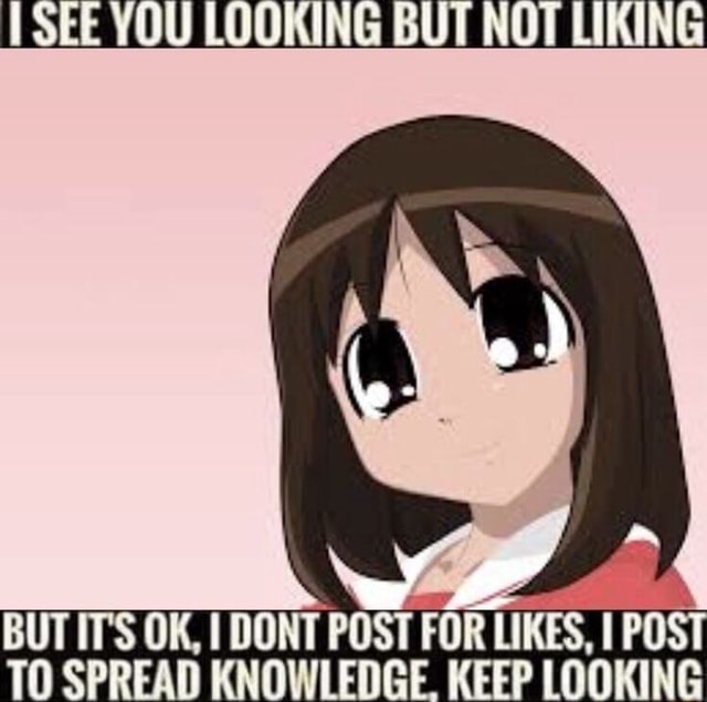 SEE YOU LOOKING BUT NOT LIKIN BUT IT'S OK, I DONT POST FOR LIKES, I PO ...