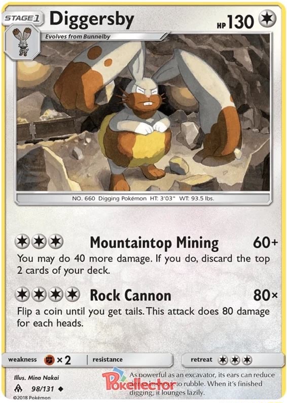 (srce2) Diggersby 'Evolves from Bunnelby_ NO. 660 Digging Pokemon 303 ...