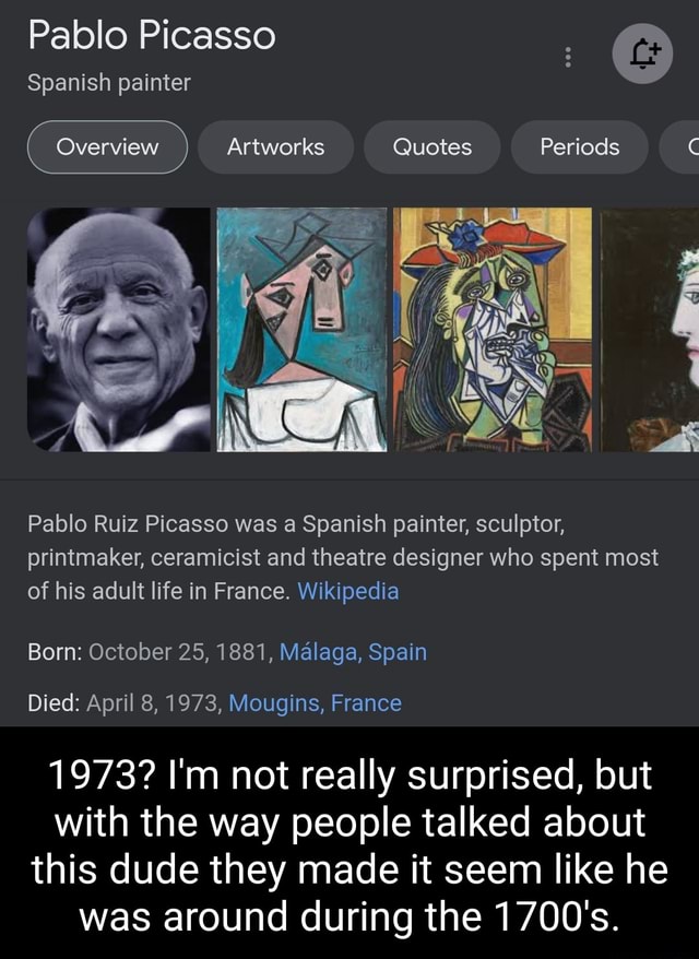 Pablo Picasso Spanish painter Overview Artworks Quotes Periods Pablo ...