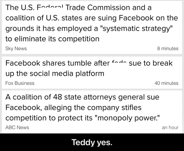 The U.S. Trade Commission and a coalition of U.S. states are suing ...