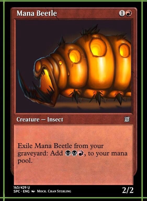 Mana Beetle Creature - Insect Exile Mana Beetle from your graveyard ...