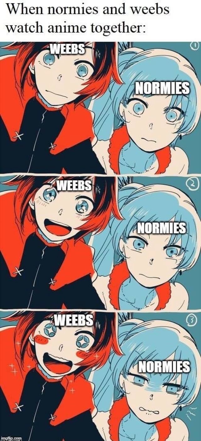 When normies and weebs watch anime together: - iFunny