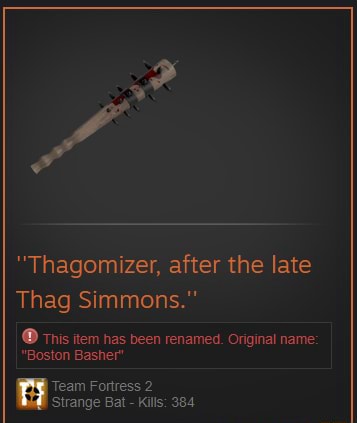 ""Thagomizer, after the late Thag Simmons." @ This item has been ...